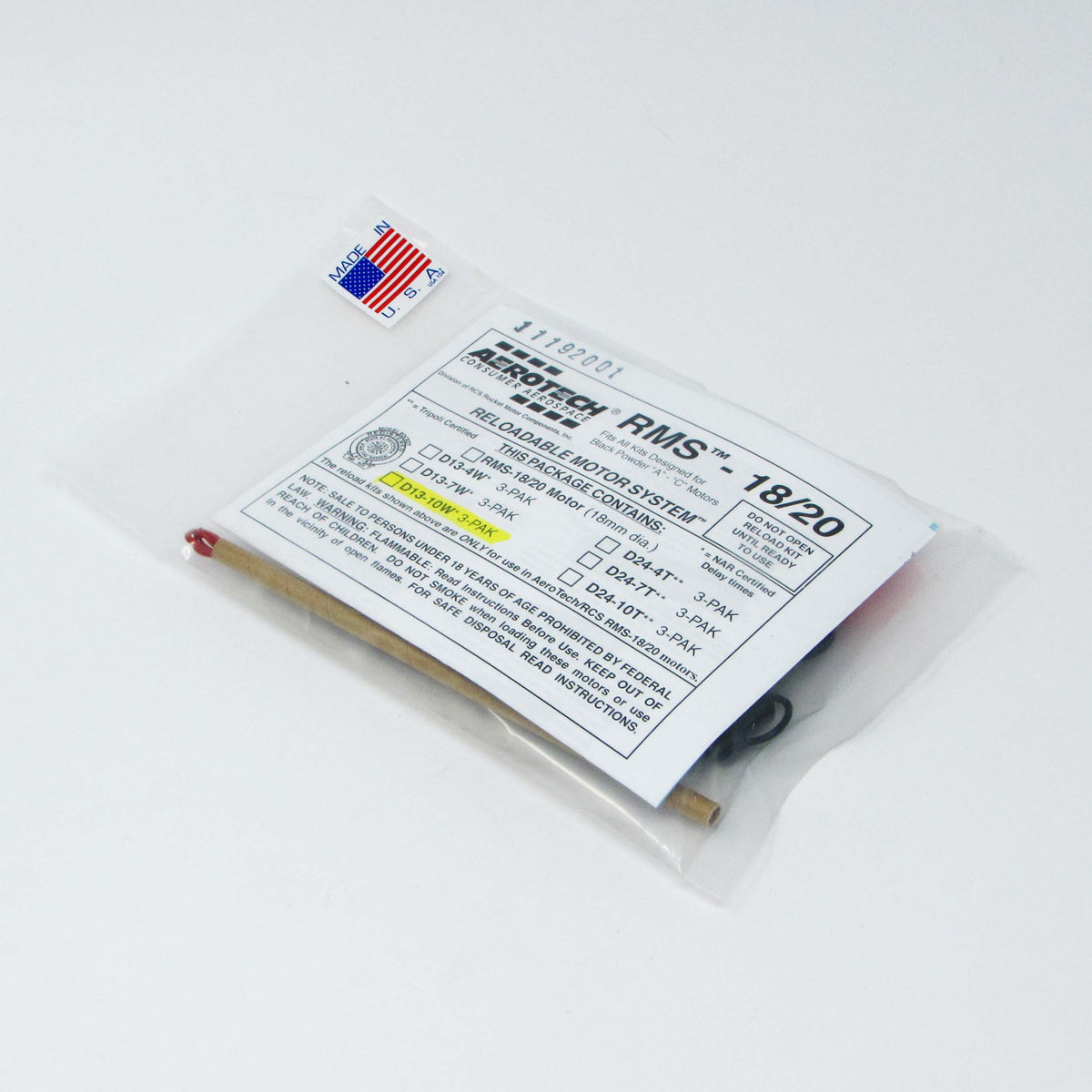 AeroTech D13-10W RMS-18/20 Reload Kit (3 Pack) - 41310 – AeroTech/Quest ...