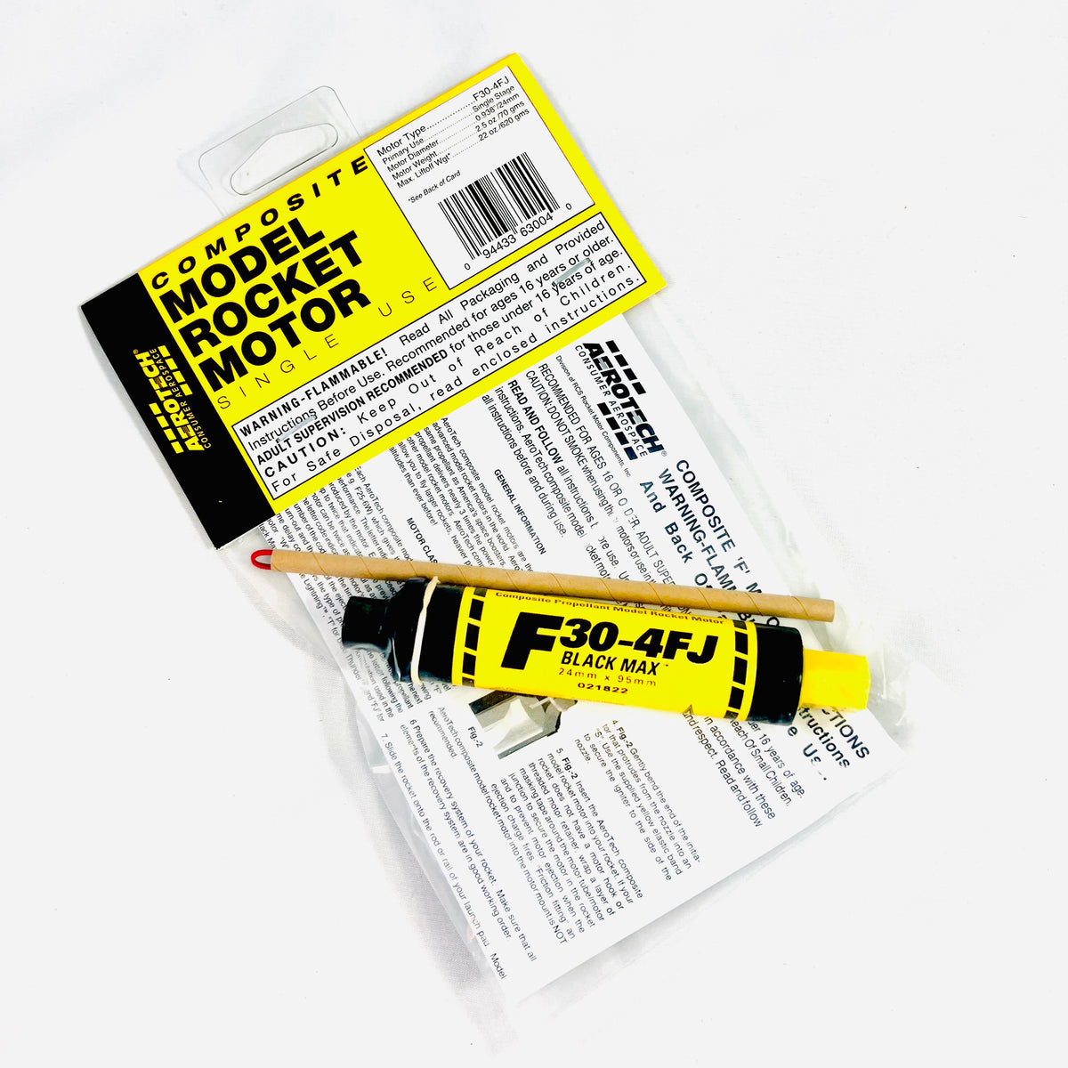 AeroTech F30-4FJ 24mm x 95mm Single Use 1-Motor Pack - 63004 – AeroTech ...